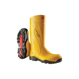 Dunlop Sicherheitsstiefel EN20345 S5 CI SRC Gr.45 Purofort+ gelb Stahlkappe/sohle (45507-45)