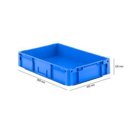 Sch&auml;fer Shop Euro Box Serie LTF 6120, aus PP, Inhalt 21 L, Unterfassgriff, blau