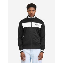 Trainingsjacke Lonsdale "TRAININGSJACKE NORMALE PASSFORM MEOLS", Herren, Gr. L, schwarz, wei&szlig;, Obermaterial: 100% Polyester, Jacken Trainingsjacke, sportlicher Stil