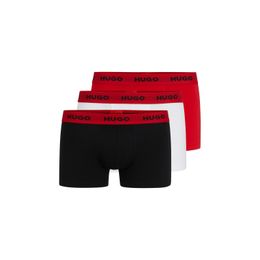Trunk HUGO UNDERWEAR "TRUNK TRIPLET PACK", Herren, Gr. L (52), bunt (open miscellaneous 972), Jersey, Obermaterial: 95% Baumwolle, 5% Elasthan, k&ouml;rpernah, Unterhosen