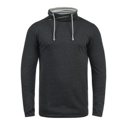 Langarmshirt Blend "Langarmshirt BHPallo", Herren, Gr. L, grau (charcoal), Web, Obermaterial: 60% Baumwolle CO. 40% Polyester PES., regular fit, ohne Ausschnitt, Shirts Langarmshirt
