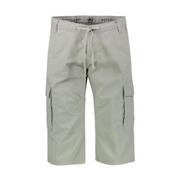Cargobermudas Lerros "Lang-Bermuda mit Cargotaschen, grosse Gr&ouml;&szlig;en", Herren, Gr. 44, tinted grau, 100% Baumwolle, Hosen