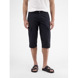 Bermudas Lerros "Cargo-Longbermuda", Herren, Gr. 38, blau (blau night), 100% Baumwolle, Hosen Bermudas