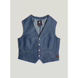 G-Star Raw Jeansweste G-STAR "Summer Weste", Damen, Gr. XL, raw denim, Obermaterial: 82% Baumwolle, 18% Polyester, Westen