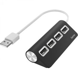 Hama USB-Hub 200119 4 Ports USB 2.0 480 Mb/s sw