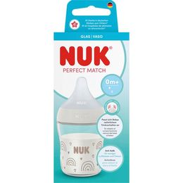 Nuk Babyflasche aus Glas Perfect Match wei&szlig;, von Geburt an, 120 ml