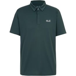 Jack Wolfskin DELGAMI Poloshirt Herren - Gr&ouml;&szlig;e S - gr&uuml;n
