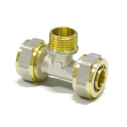 Pipetec T- St&uuml;ck &Oslash; 26 x 3,0 mm 3/4'' AG