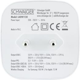 Schwaiger Ladeadapter wireless 30 W