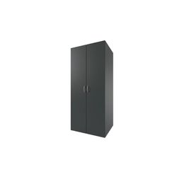 Dreht&uuml;renschrank 2-t&uuml;rig MRK - grau - 80 cm - 185 cm - cm 68,0 - Sconto
