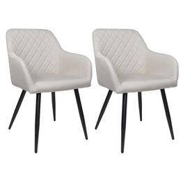 ALBATROS Esszimmerstuhl SILA, 2er Set, Beige