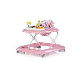 Chipolino Lauflernhilfe Baby Steps Musik Spielpanel R&auml;der Stopper klappbar Licht rosa