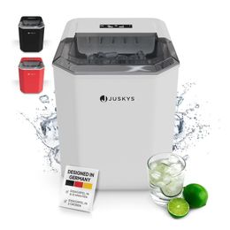 Juskys Eisw&uuml;rfelmaschine IceOracle - Eisw&uuml;rfel in wenigen Minuten - 12 kg/Tag - 2 Gr&ouml;&szlig;en - Wei&szlig;