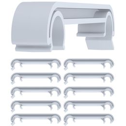 CLP 10er Set Verbinder F&uuml;r St&uuml;hle I Reihenverbinder Aus Kunststoff I Wetterfester Stuhlverbinder