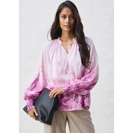 bonprix Bluse mit Seidenanteil, rosa, Gr.48, fr&uuml;hlinghafte Bluse mit Seidenanteil, aus Seide