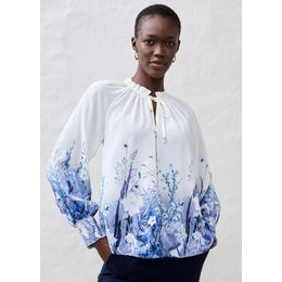 bonprix Bluse mit Seidenanteil, grau, Gr.52, fr&uuml;hlinghafte Bluse mit Seidenanteil, aus Seide