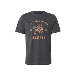 Mustang T-Shirt 'Austin' Herren Gr&ouml;&szlig;e S hellbraun / anthrazit