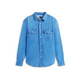Tommy Jeans Hemd Herren Gr&ouml;&szlig;e S blue denim
