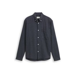 Tom Tailor Denim Hemd Herren Gr&ouml;&szlig;e XXL navy / hellgrau