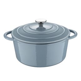 SAN Ignacio Kasserolle Noia, Pastellblau, Metall, 5 L, Kochen, T&ouml;pfe, Stielkasserollen