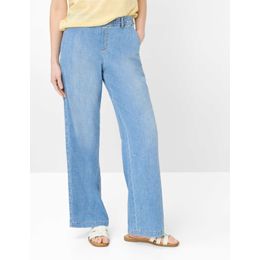 Brax Damen Palazzohose Style MAINE USED LIGHT BLUE, hellblau, Gr. 44