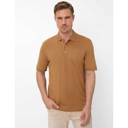 Brax Herren Polo Style PETE peanut, braun, Gr. M