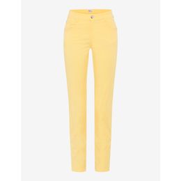 Brax Damen Five-Pocket-Hose Style MARY S BUTTERCUP, hellgelb, Gr. 34
