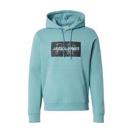 Jack & Jones Jack & Jones Sweatshirt 'JJCOLE' Herren Gr&ouml;&szlig;e M hellblau / schwarz / wei&szlig;