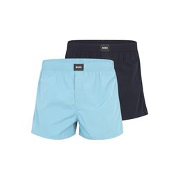 BOSS Boxershorts 'Peach' Herren Gr&ouml;&szlig;e S pastellblau / dunkelblau / schwarz