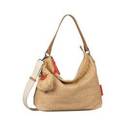 Tom Tailor Schultertasche 'Vanya' Damen Gr&ouml;&szlig;e M sand / orange