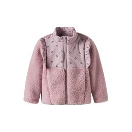 name it Jacke 'NMFMINNA' M&auml;dchen Gr&ouml;&szlig;e 92 dunkelgr&uuml;n / pastelllila / feuerrot