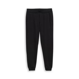 Tom Tailor Denim Herren Basic Jogginghose, schwarz, Uni, Gr. S