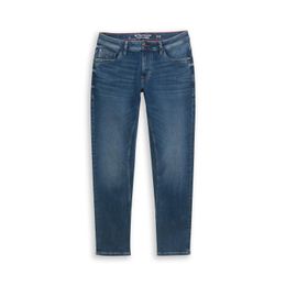 Tom Tailor Herren TTCURT TAPERED Jeans mit Superstretch, blau, Uni, Gr. 33/34