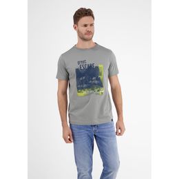 Lerros Herren T-Shirt "T-Shirt *Great Escape*", grau, Gr. S, 100% Baumwolle, Shirts