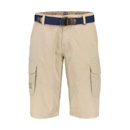 Lerros Herren Bermudas "Cargobermuda mit G&uuml;rtel", beige, Gr. 5XL, 100% Baumwolle, Hosen