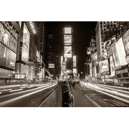 papermoon Fototapete "Time Square", B/L: 4,5m x 2,8m, Bahnen: 9 Stk., bunt, Schlafzimmer, Tapeten