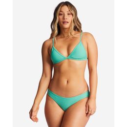 Billabong Damen Triangel-Bikini-Top "Tanlines Ceci", gr&uuml;n, Gr. XS, Obermaterial: 91% Microfaser, 9% Elasthan;, Bikini-Oberteile