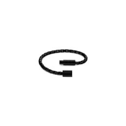 Calvin Klein Herren Armband "CONTOURED BARREL", 19,5cm, Edelstahlschwarz, Edelstahl, Armb&auml;nder