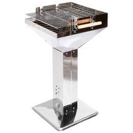 Holzkohlegrill Tepro, B:62cm H:90cm T:48cm, silber, Grills, "Vista", Grillfl&auml;che: 47,4 x 46 cm