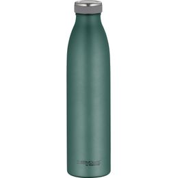 THERMOCAF&Eacute; Isolierflasche "TC BOTTLE, aus doppelwandigem Edelstahl, sp&uuml;lmaschinenfest", 750mlmoss gr&uuml;n mat, Trinkflaschen, gummierter Drehverschluss,