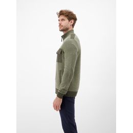 Lerros Herren Strickjacke "Sportive Strickjacke f&uuml;r Herren", gr&uuml;n, Gr. XXXL, 100% Baumwolle, Strickjacken