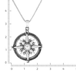 Firetti Damen Kette mit Anh&auml;nger "Geschenk Silber 925 Halsschmuck Halskette Venezianerkette Windrose", Silber 925 (Sterlingsilber), L: 41 B: