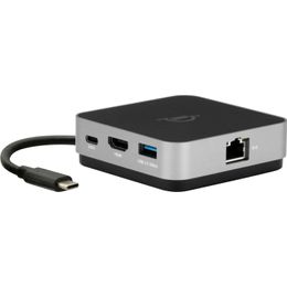 OWC Laptop-Dockingstation "6-Port Travel Dock E", B:80mm H:25mm T:80mm, grau, Dockingstationen