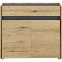 Kommode Home Affaire, B:80cm H:70cm T:40cmeiche evoke, Flur, Sideboards, "GiRON/CiTY, Schrank in vier Farben, modernes Sideboard, Kommode", in zwei