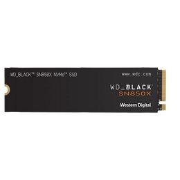 WD BLACK interne Gaming-SSD "SN850X NVMe", 2 TB, Schreibgeschwindigkeitmaximal 6600 MB/s Lesegeschwindigkeitmaximal 7300 MB/s, schwarz, Festplatten,