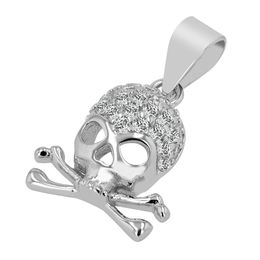 Adelia&acute;s ADELIA ́S Damen Kettenanh&auml;nger "Damen Anh&auml;nger &ndash; Totenkopfanh&auml;nger aus 925 Silber mit Zirkonia", Silber 925 (Sterlingsilber)silber, Silber 925