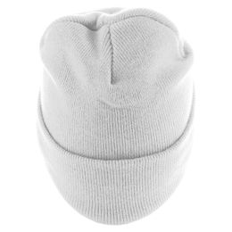 MSTRDS Damen Beanie "MSTRDS Accessoires Beanie Basic Flap Long Version"wei&szlig;, Kunstfaser, M&uuml;tzen