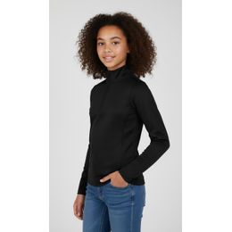Brunotti Kinder Fleecepullover "HERONNY GIRLS FLEECE"schwarz, Gr. 164, Fleece, Obermaterial: 95% Polyester, 5% Elasthan, Sweatshirts
