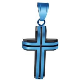 Adelia&acute;s ADELIA ́S Damen Kettenanh&auml;nger "Unisex Anh&auml;nger &ndash; Kreuz Kreuzanh&auml;nger aus Edelstahl", Edelstahlwei&szlig;, Edelstahl, Schmuckanh&auml;nger, Perfekt zum