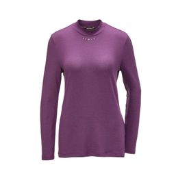 GOLDNER Damen Longpullover "Kurzgr&ouml;&szlig;e Strickshirt", lila, Gr. 24, Obermaterial: 52% Viskose CV. 42% Polyester PES. 6% Elasthan EL., Pullover, Ohne